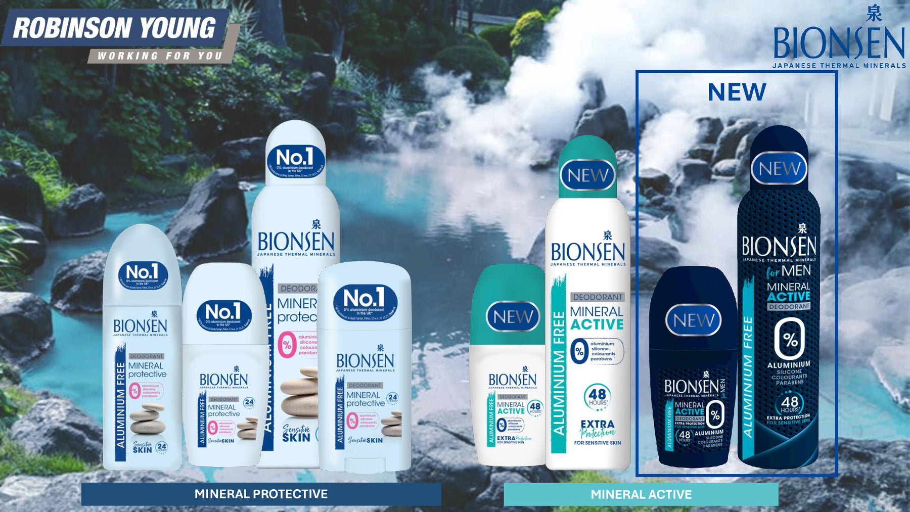 Bionsen Mineral Protective 50ml Roll On Deodorant (Sold in multiple of