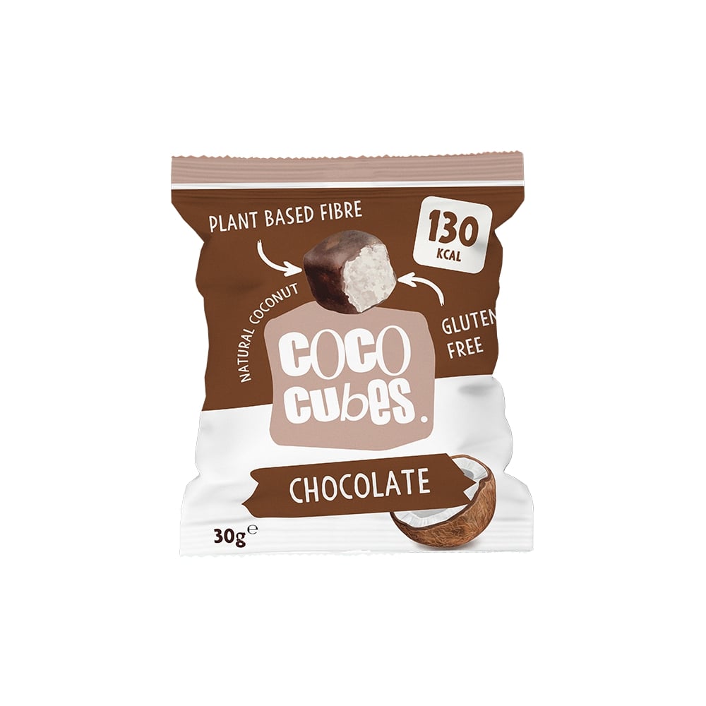 Coco Cubes Delicious Chocolate Coconut Snack 30g (Sold in multiple of