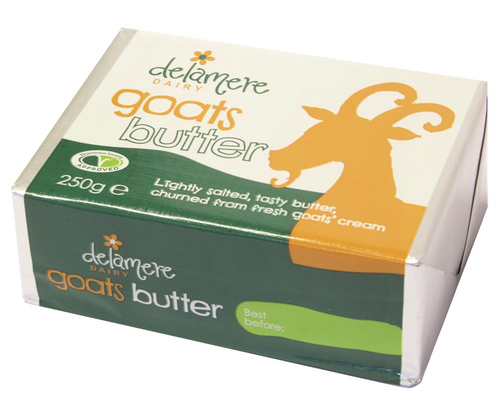 Delamere Goats Butter Block 250g (Sold in multiple of 2)