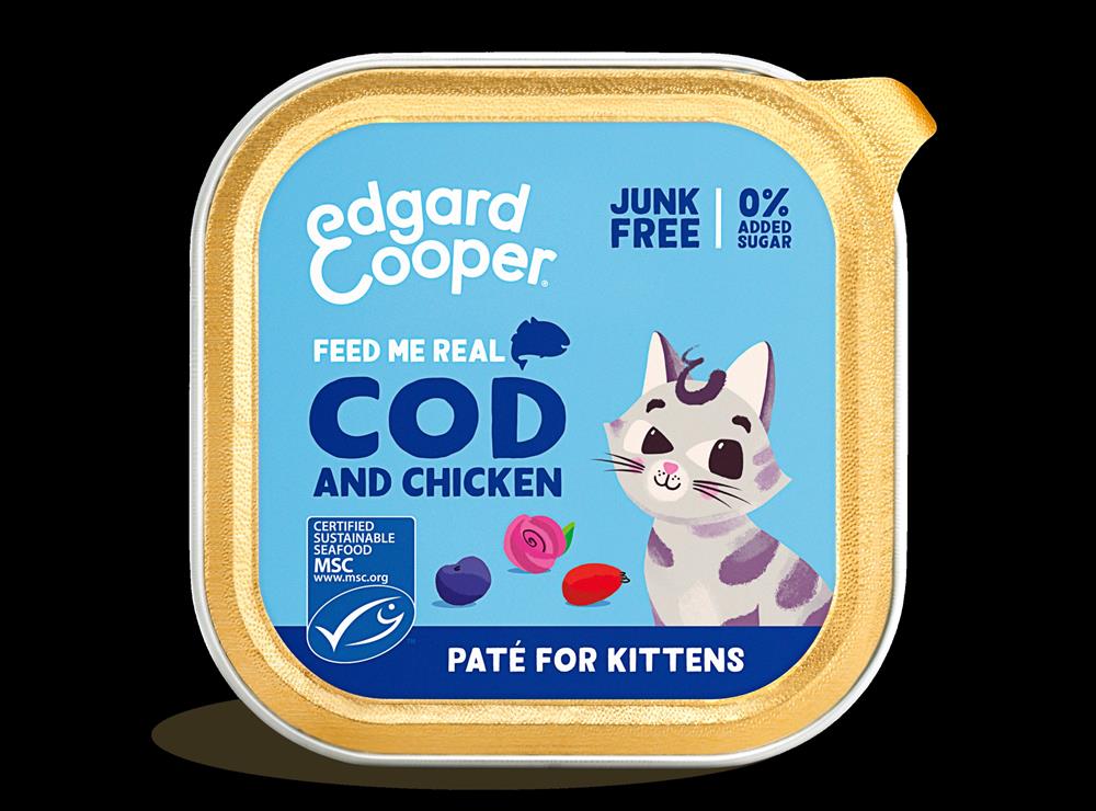 Edgard and Cooper Edgard & Cooper Cat Wet Food - Kitten Pate - Cod & C