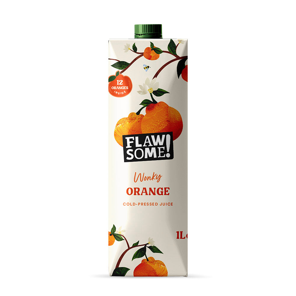 Flawsome! Orange Cold-Pressed Juice Carton 1l (Sold in multiple of 2)