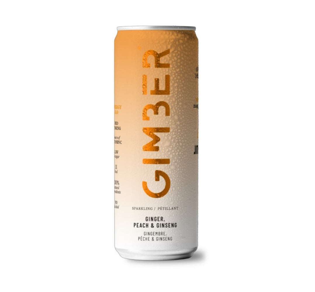 Gimber Organic Energy Ginger Sparkling Ready-To-Drink Can 250ml