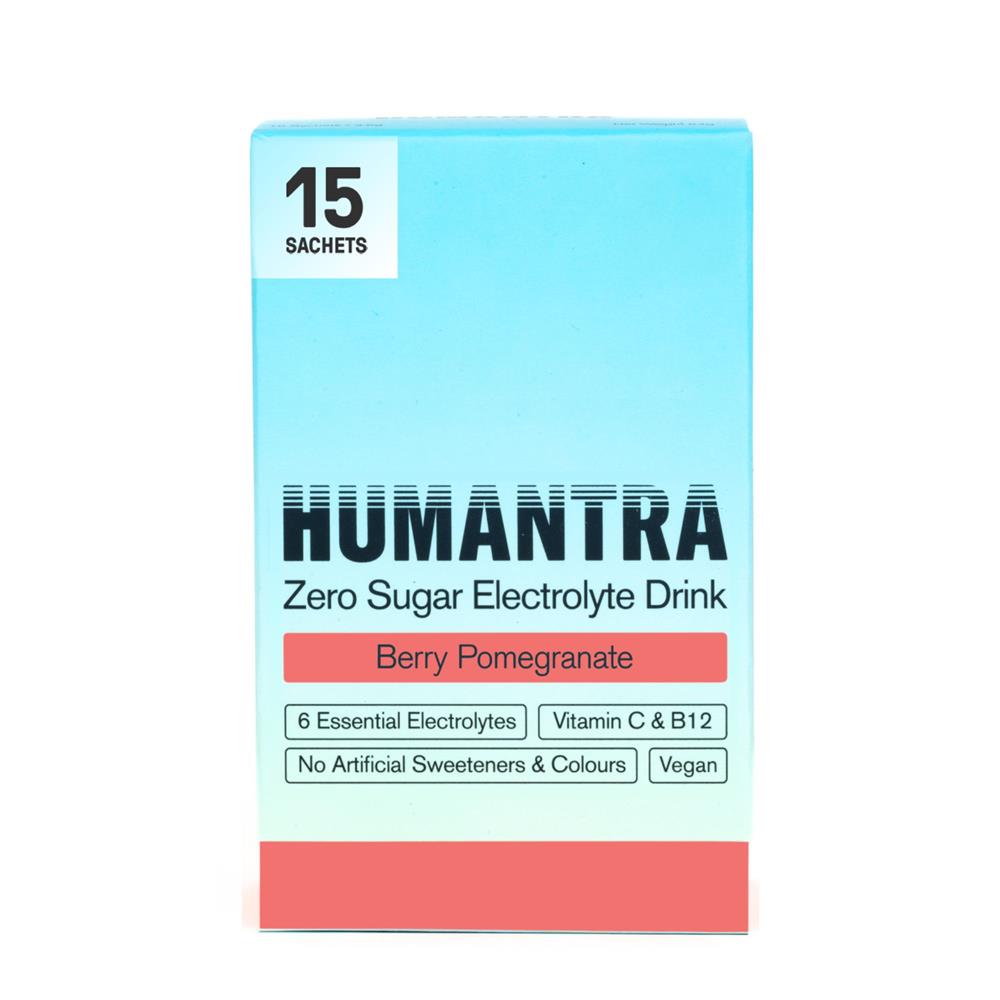 Humantra Berry Pomegranate Electrolyte 1 Box of 15 Sachets - 54g (Sold