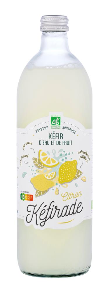 Kefirade Organic Water Kefir Lemon 750ml