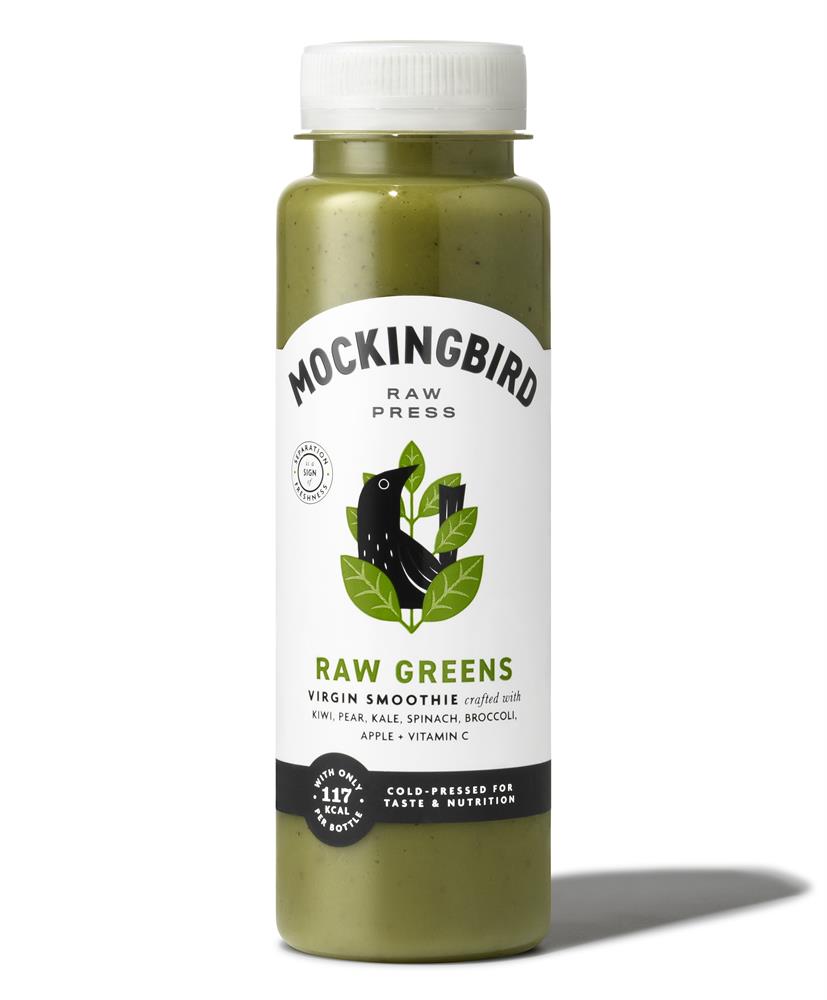 Mockingbird Raw Greens Smoothie 250ml (Sold in multiple of 2)