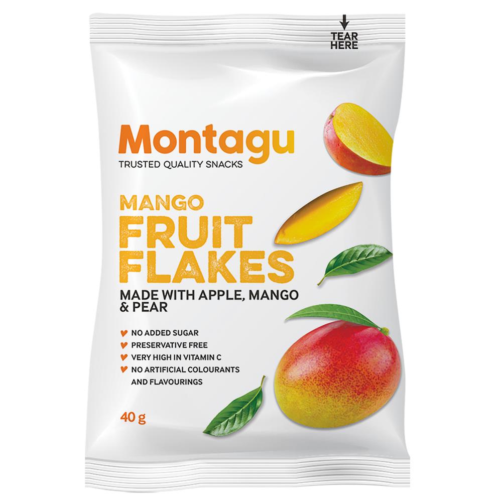 Montagu Mango Fruit Flakes 30g (Sold in multiple of 10)