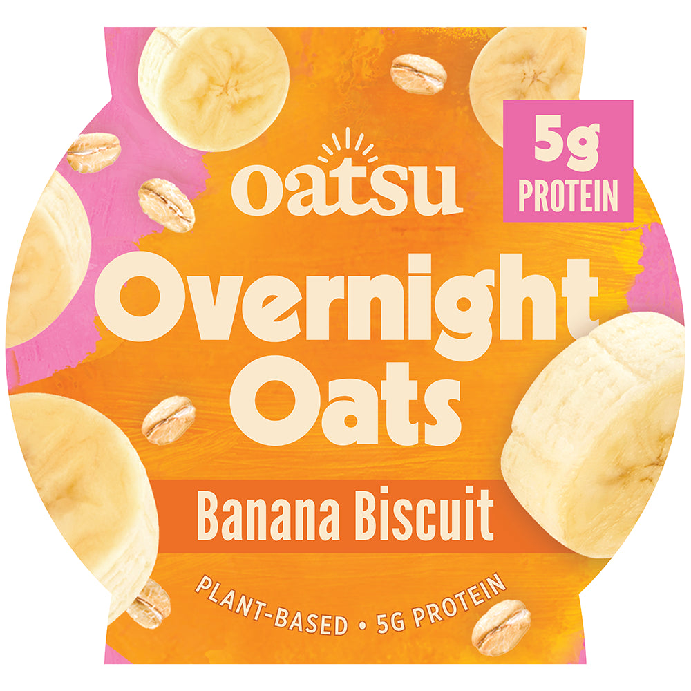 Oatsu Banana Biscuit Overnight Oats 160g (Sold in multiple of 2)