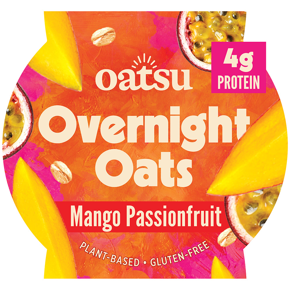Oatsu Mango Passionfruit Overnight Oats 160g (Sold in multiple of 2)