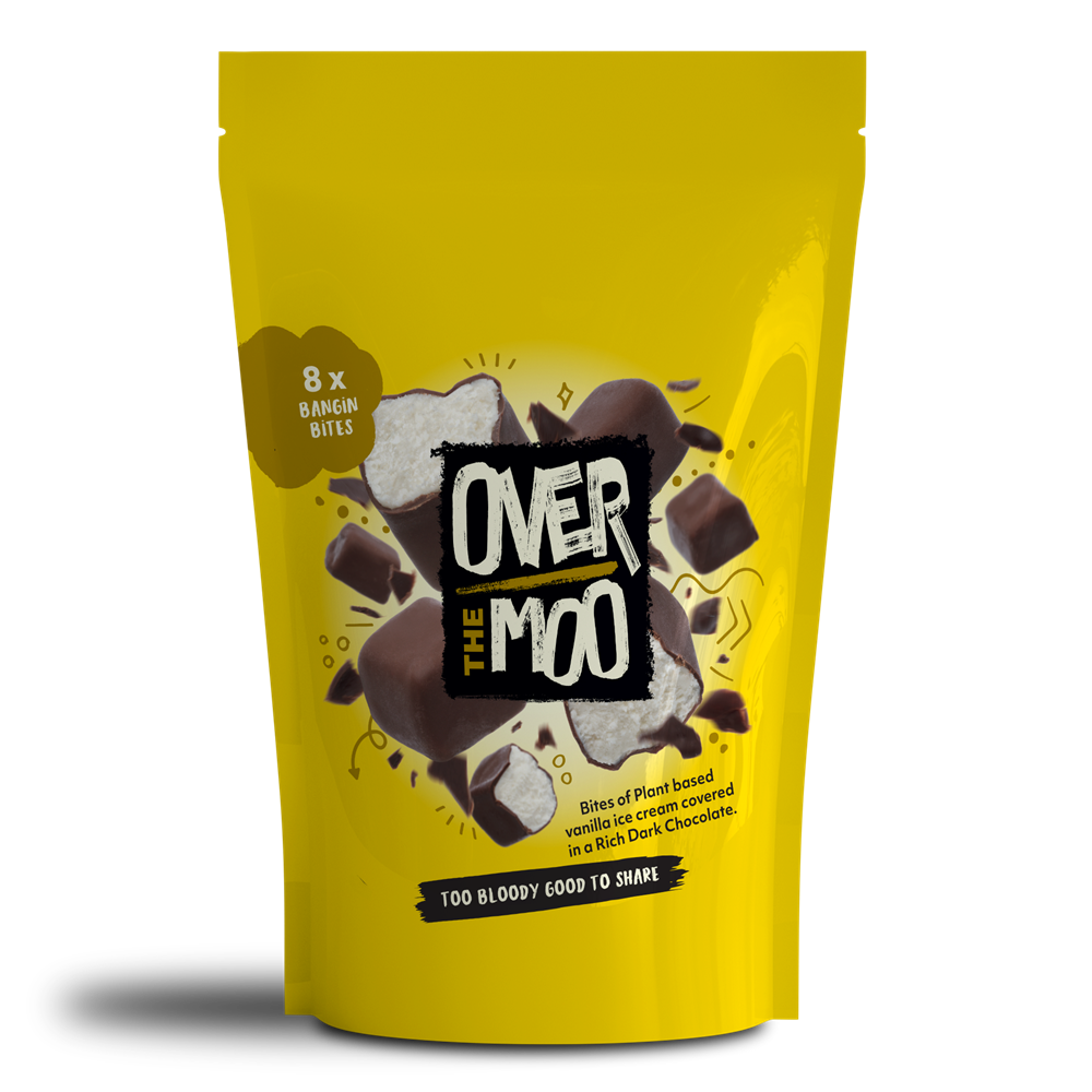 Over The Moo Vanilla Vegan Ice Cream Bites - 8 Bites - 72g
