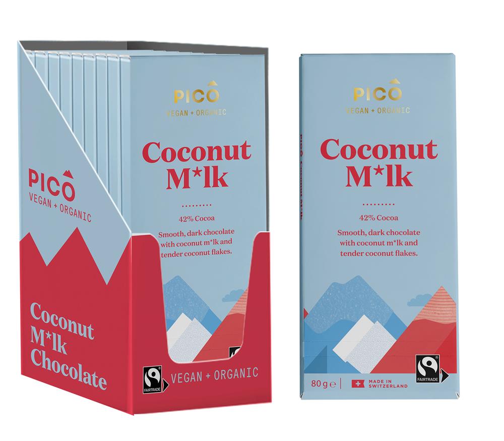 Pico Organic Coconut M*lk Chocolate 80g (Sold in multiple of 2)