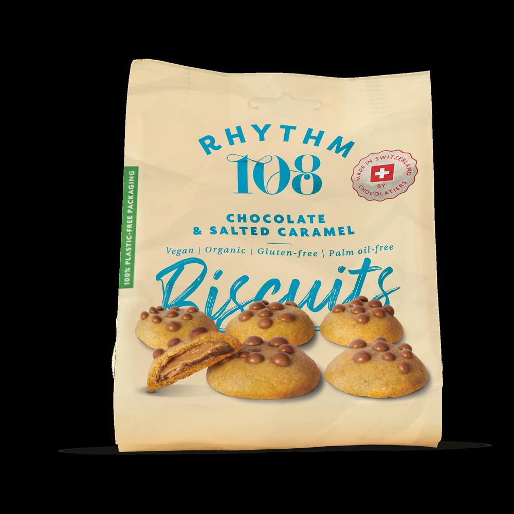 Rhythm 108 Swiss Vegan Chocolate & Salted Caramel Biscuit Share Bag 13