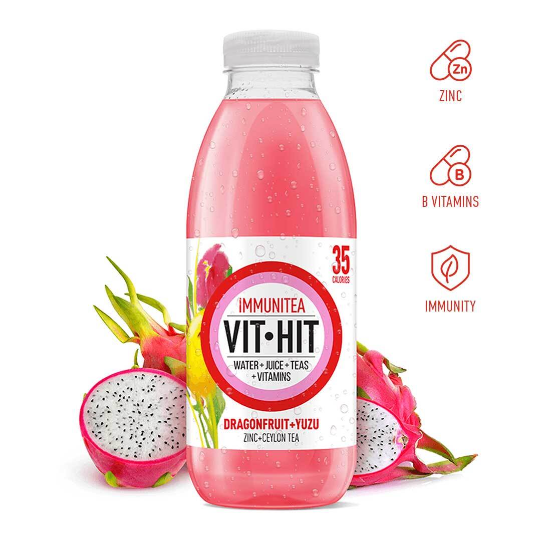 VITHIT Dragonfruit & Yuzu, Zinc + Ceylon Tea IMMUNITEA (500ml)